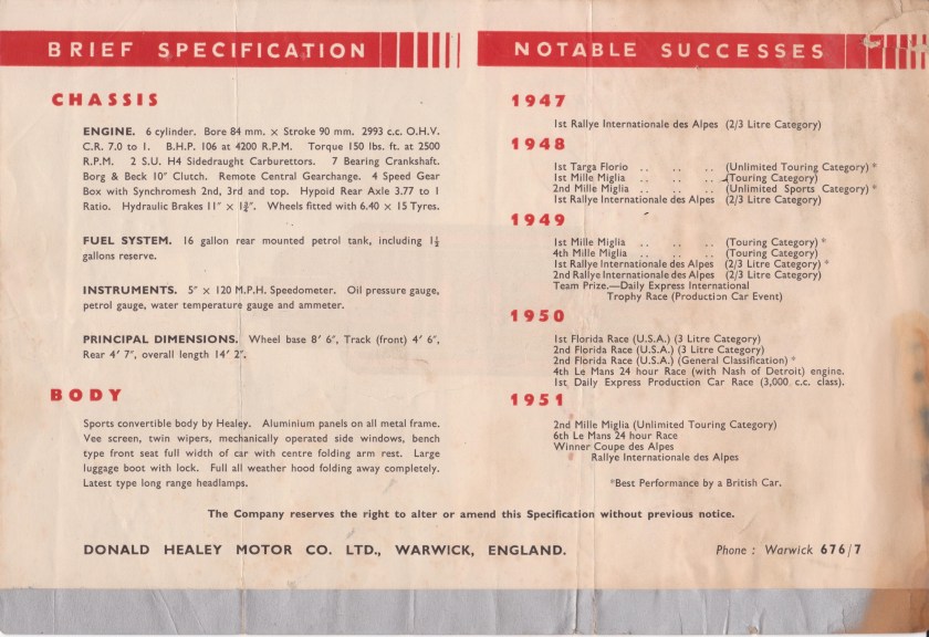 The Healey Alvis – Alvis Archive