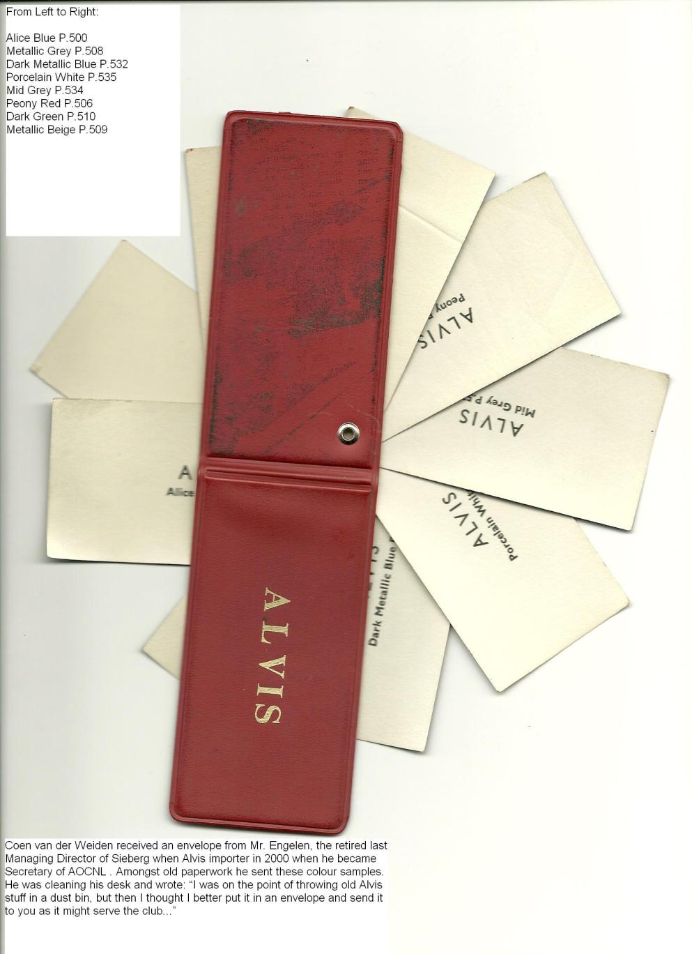 Alvis colours – Alvis Archive